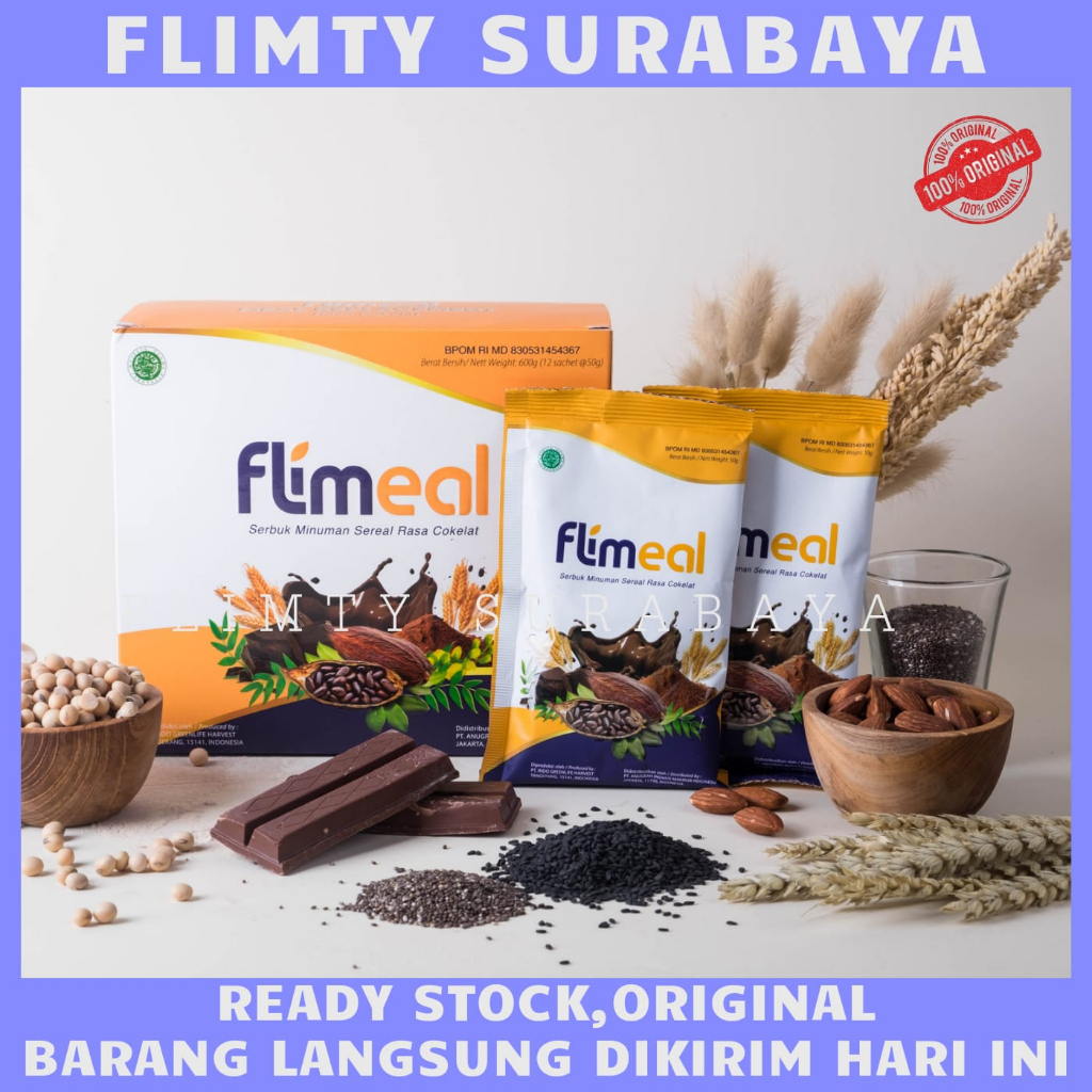Jual Flimeal Vegan 1 Box Sarapan Sehat Tinggi Protein Rendah Lemak Rasa ...