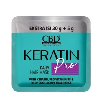 Jual CBD Keratin Pro Daily Hair Mask Sachet 30gr+5gr | Shopee Indonesia