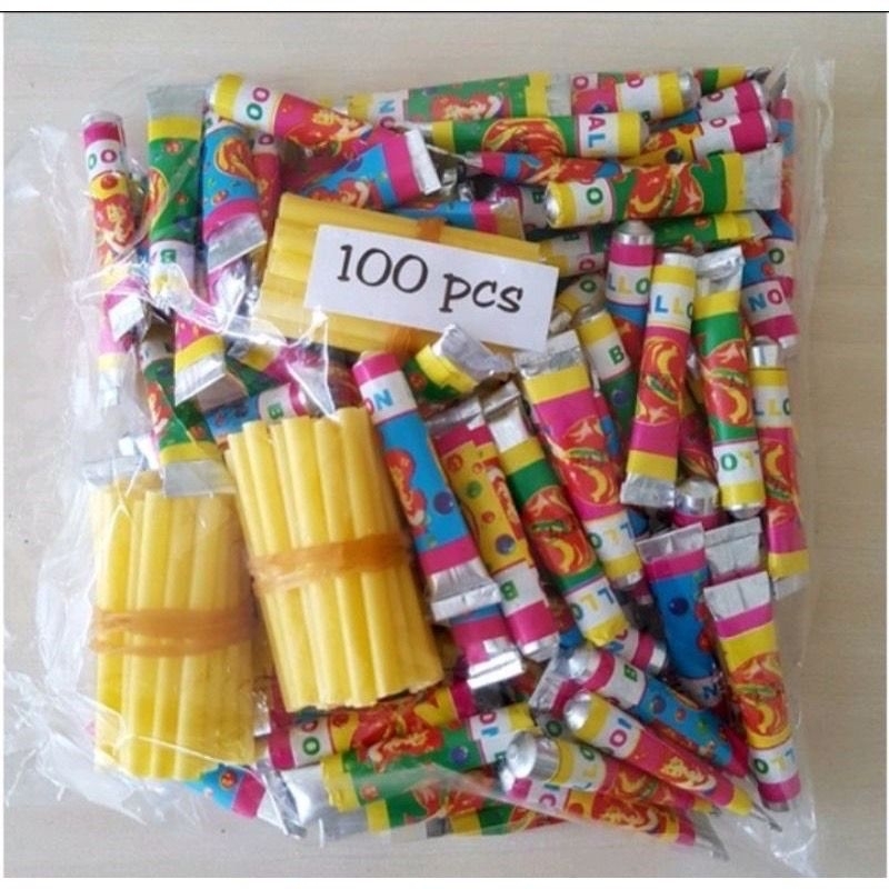 Jual mainan hembusan balon balon jadul mainan jadul balon tiup pipet ...
