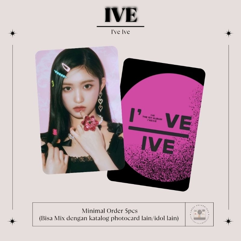 Jual PHOTOCARD IVE - I'VE IVE (UNOFFICIAL) | Shopee Indonesia
