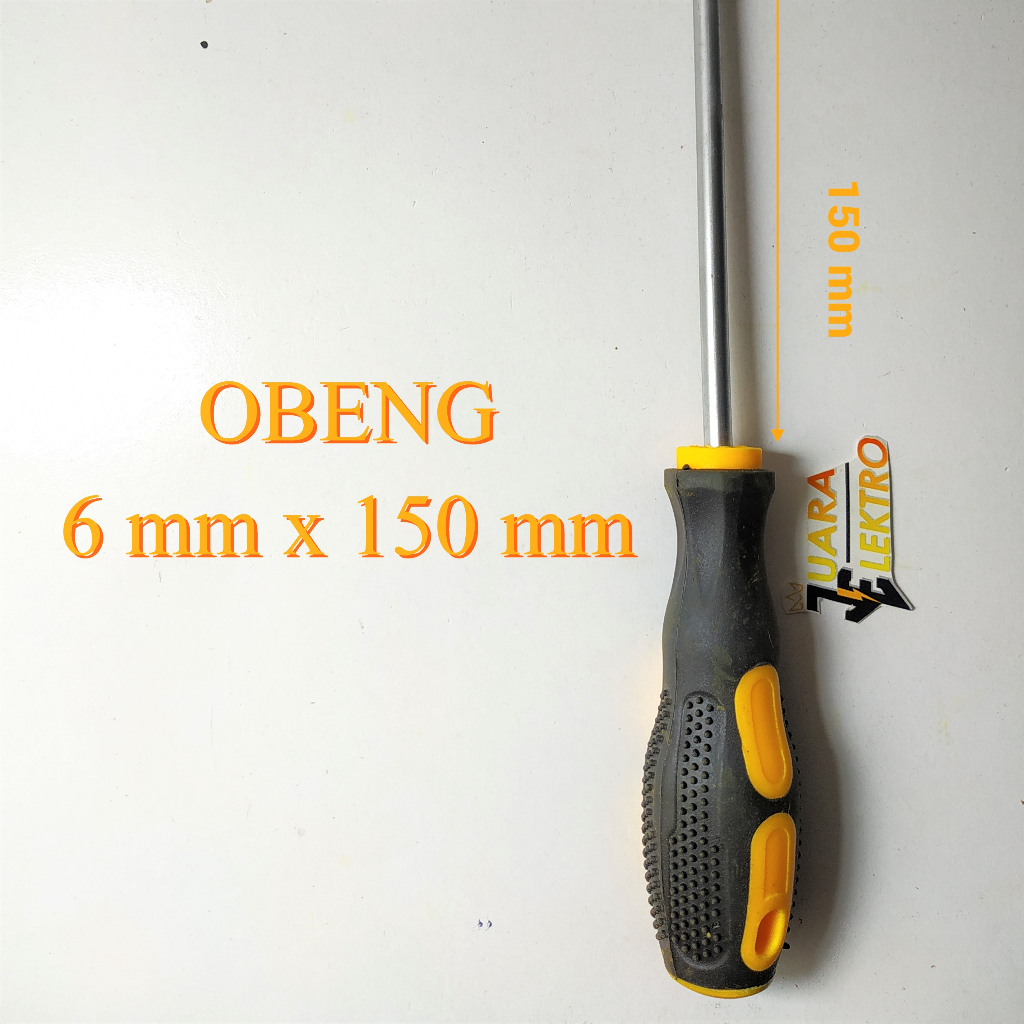 Jual OBENG 6mm x 150mm TUV Product Service | Obeng Ukuran 6 mm x 150 mm SCREWDRIVER | Shopee ...
