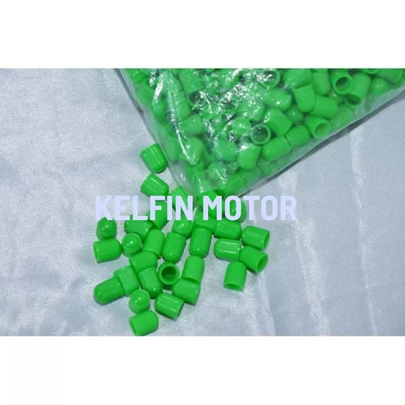 Jual 100 BUAH TUTUP PENTIL BAN NITROGEN WARNA HIJAU HIJO MOTOR MOBIL ...