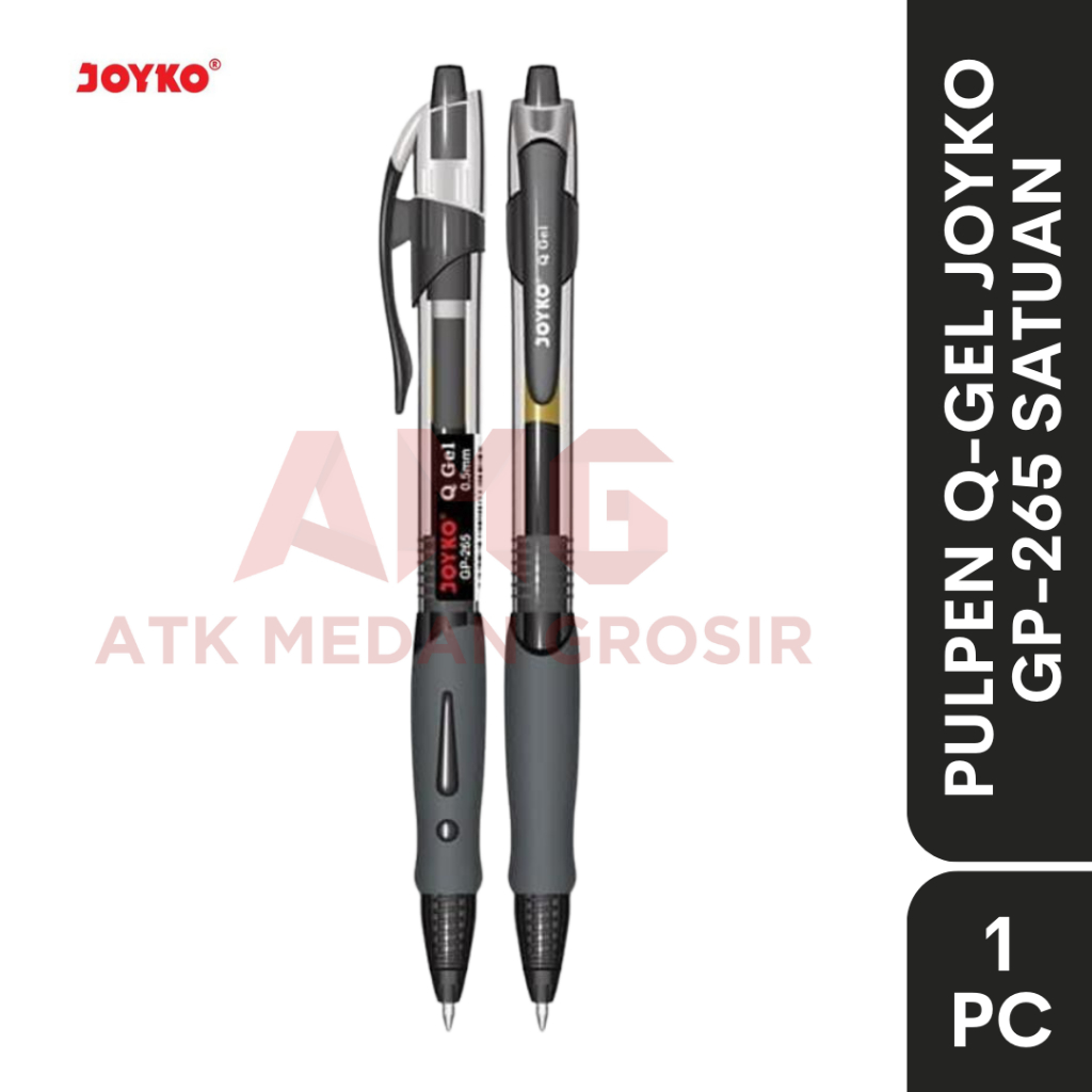 Jual PULPEN JOYKO CETEK Q-GEL GP-265 0.5MM TINTA HITAM PER PCS | Shopee Indonesia