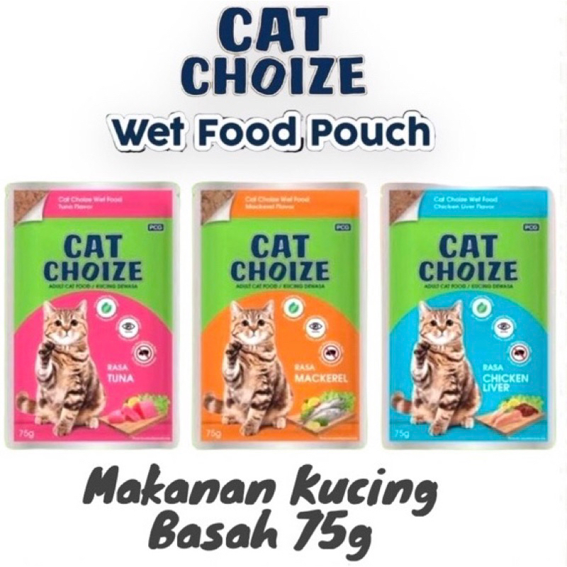 Jual CATCHOIZE POUCH CAT CHOIZE WET FOOD POUCH 75grm MAKANAN KUCING ...