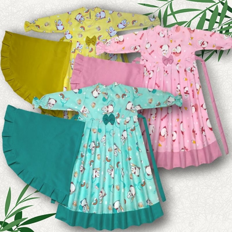 Jual Baju Gamis Anak Perempuan Model Style Rempel / Fashion Muslim Anak ...
