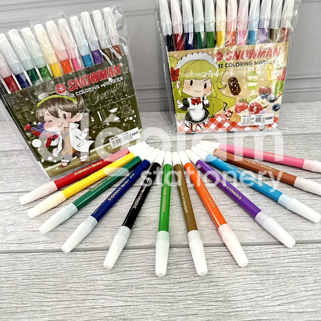 Jual SATU SET ( 12 WARNA ) Spidol Snowman 12 Warna PW-12A Spidol 12 ... Jual SATU SET ( 12 WARNA ) Spidol Snowman 12 Warna PW-12A Spidol 12 ...