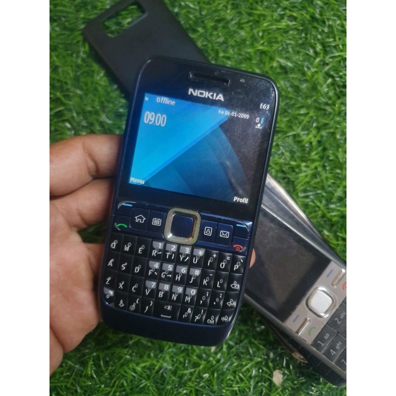 Jual hp jadul nokia E63 blue oryginal | Shopee Indonesia