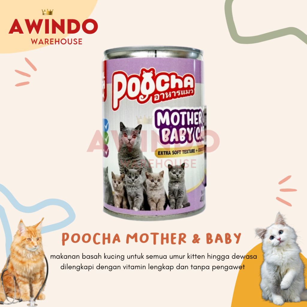 Jual POOCHA 400GR - Makanan Kaleng Pakan Basah Kucing Kitten Dewasa ...