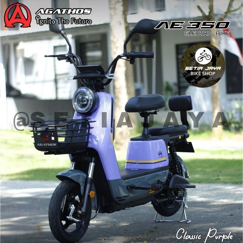 Jual Sepeda Listrik E-Bike PACIFIC AGATHOS AE 350 48V 12Ah 500 Watt New | Shopee Indonesia