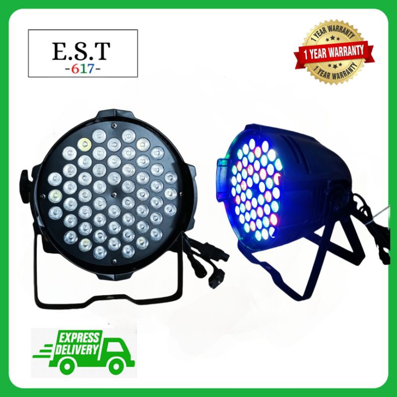 Jual Lampu panggung parled par LED 54 Rgbw 4 kabel | Shopee Indonesia