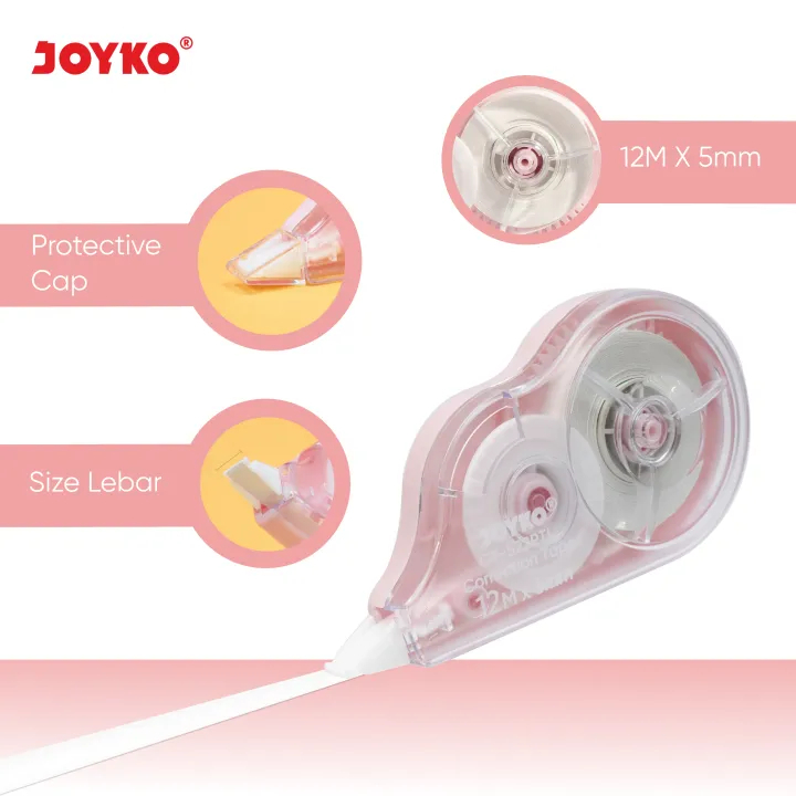 Jual Tipe X Rol Kertas Joyko Correction Tape Joyko CT-522 / Tip x Roll ...