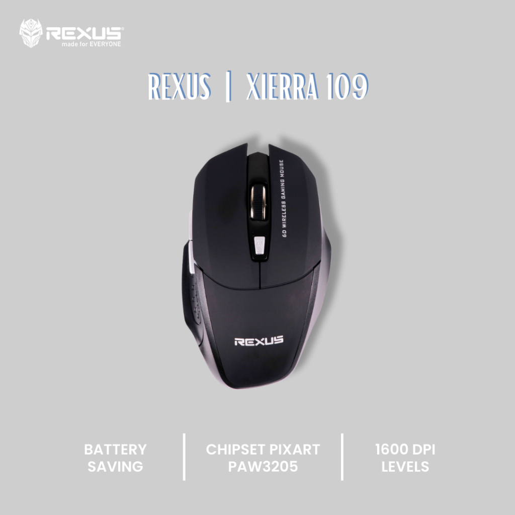Jual Mouse Gaming Rexus Xierra Aviator RX109 Wireless | Shopee Indonesia