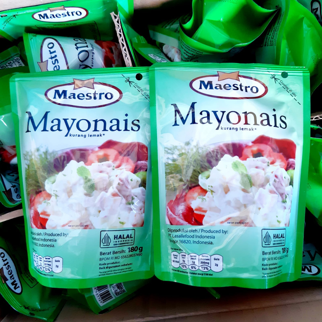Jual MAESTRO Mayonnaise 180 gr Mayo Mayones | Shopee Indonesia