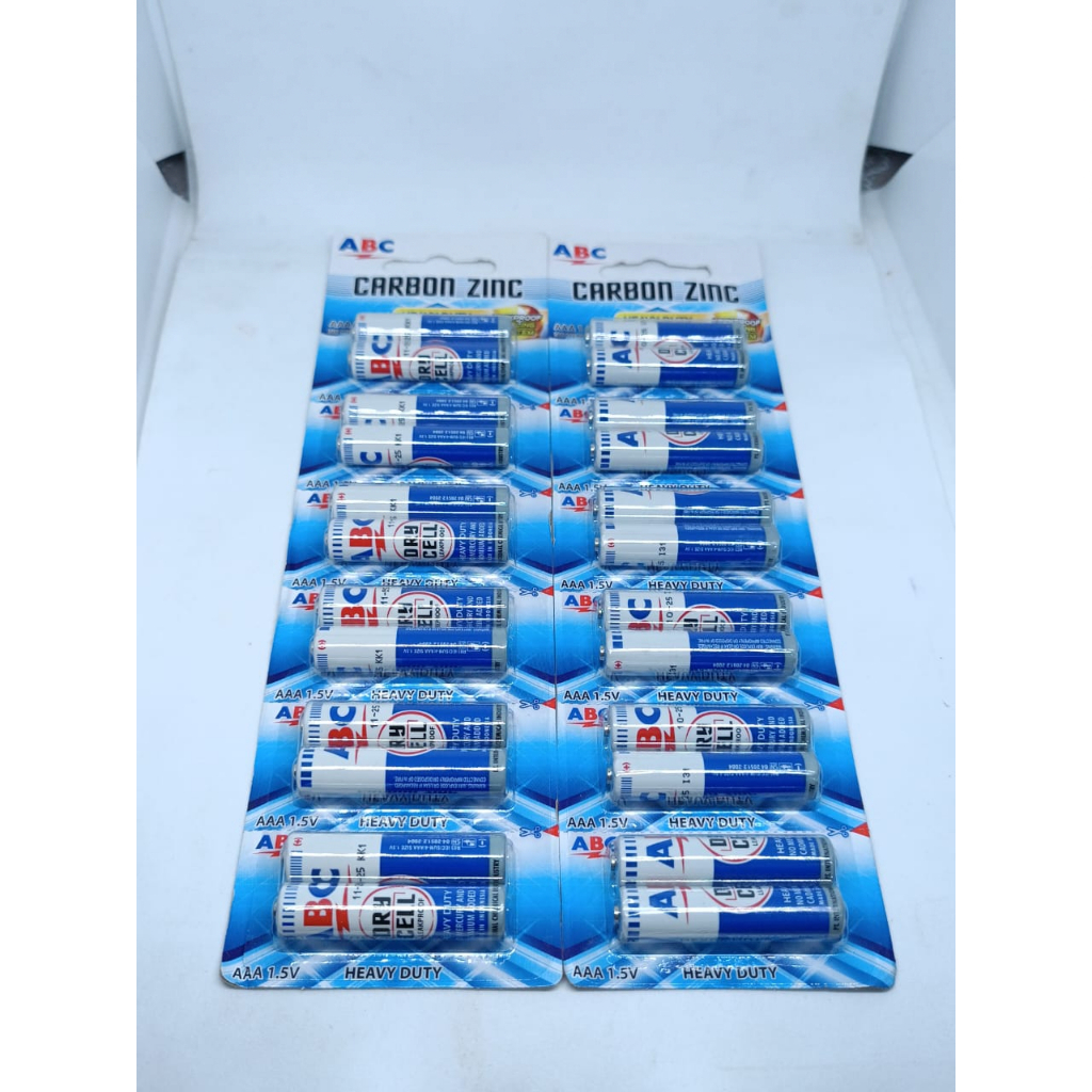 Jual BAKTRE BATERAI BATTERY ABC AAA A3 SUPER HEAVY DUTY BIRU HITAM 1 ...