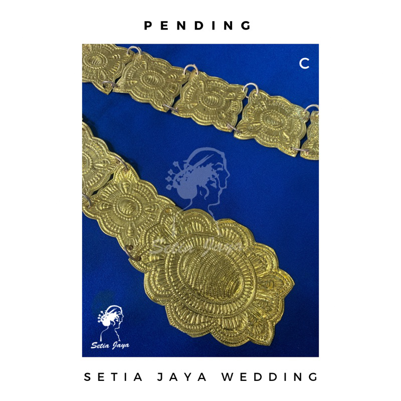 Jual Pending/ Sabuk Tari/ Iket Pinggang Besi Adat Melayu/ Sabuk Obi ...