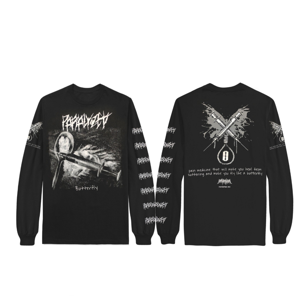 Jual ORIGINAL Long sleeve Paralyzed - Butterfly | Shopee Indonesia
