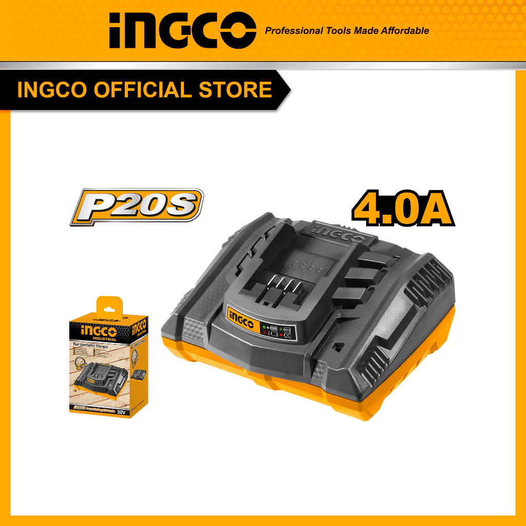 Jual (INGCO) - FAST INTELLIGENT CHARGER CORDLESS 20V INGCO FCLI2003 ...