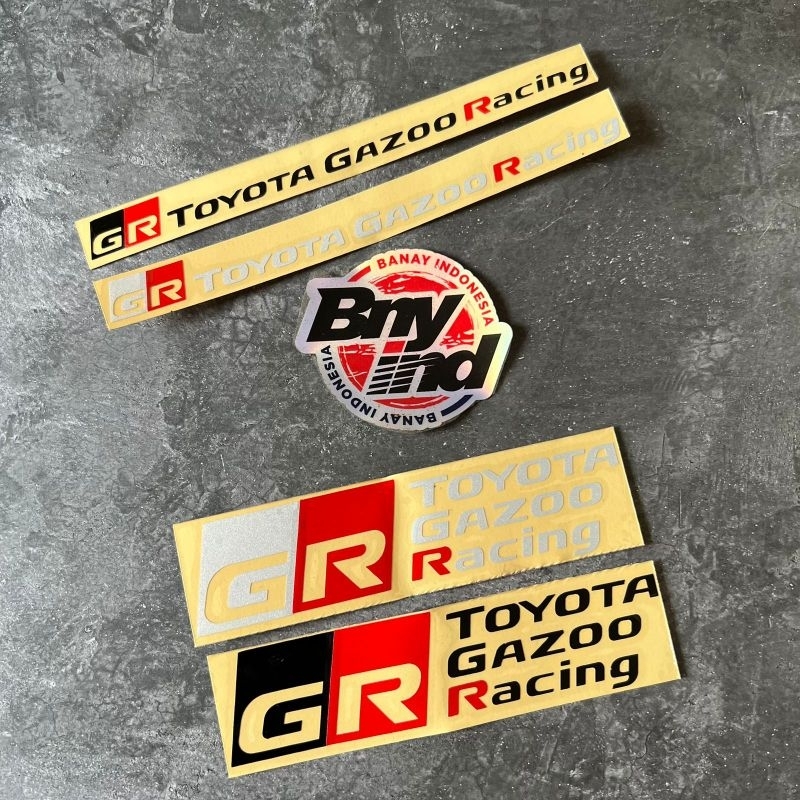 Jual Sticker Stiker GR TOYOTA GAZOO RACING cutting | Shopee Indonesia