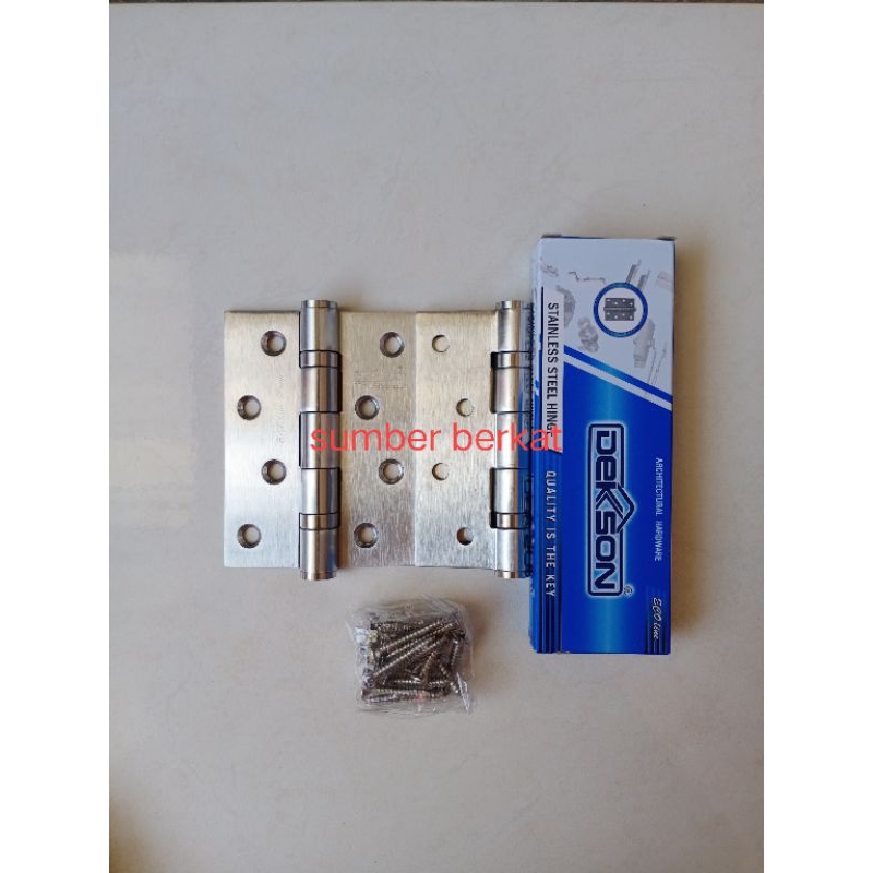 Jual Ecoline hinge dekson 4x3x2mm 2mm 2bb ss/ engsel stainless 4 inch ...