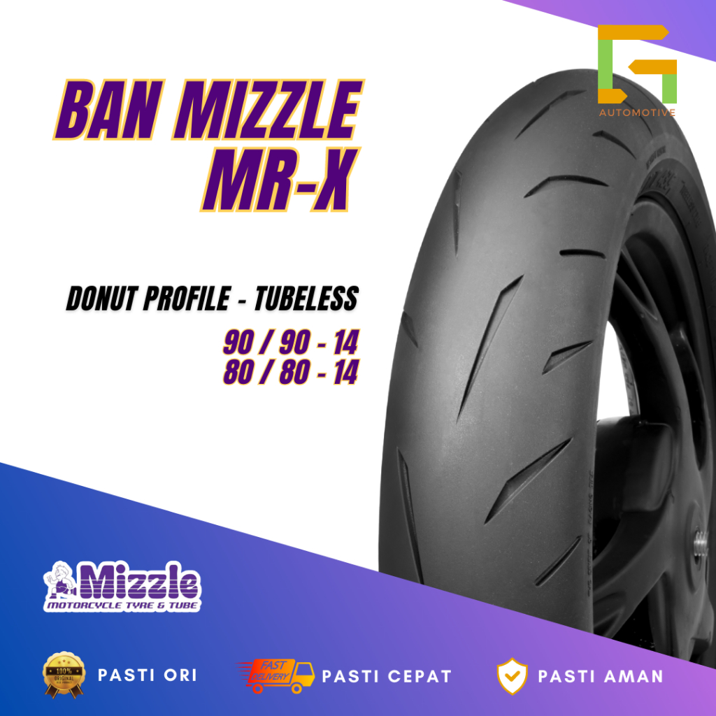 Jual BAN MOTOR MIZZLE MR X MATIC TUBELESS | Shopee Indonesia