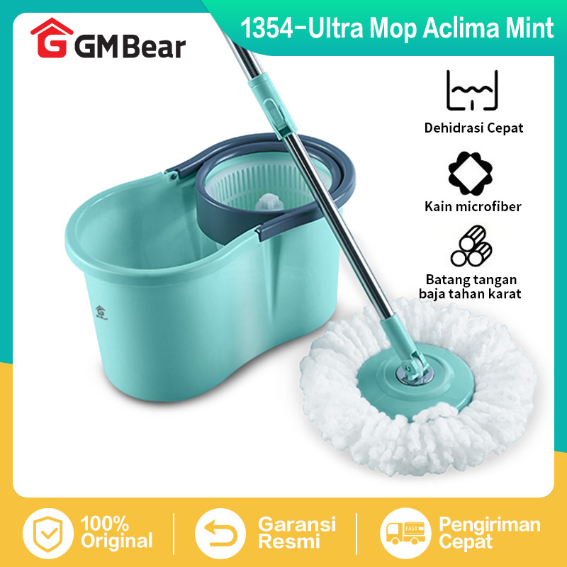 Jual GM Bear Alat Pel Lantai Ultra Mop Aclima 1354 - Spin Mop Aclima Pel Putar | Shopee Indonesia