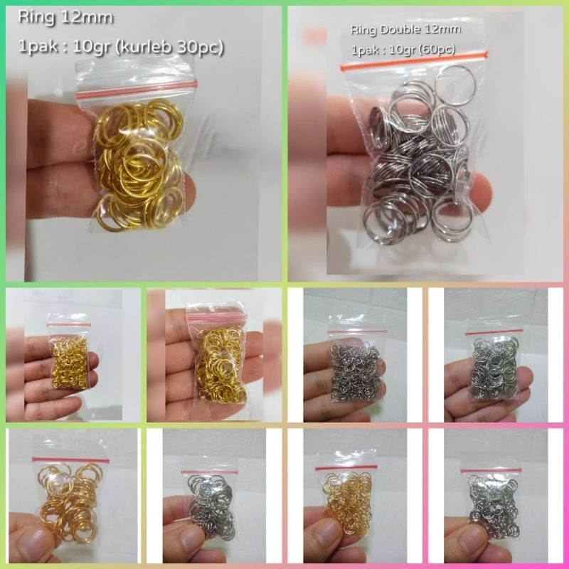 Jual Ring O/ ring sambung gelang/kalung 4mm 5mm 6mm 7mm 8mm 10mm 12mm ...