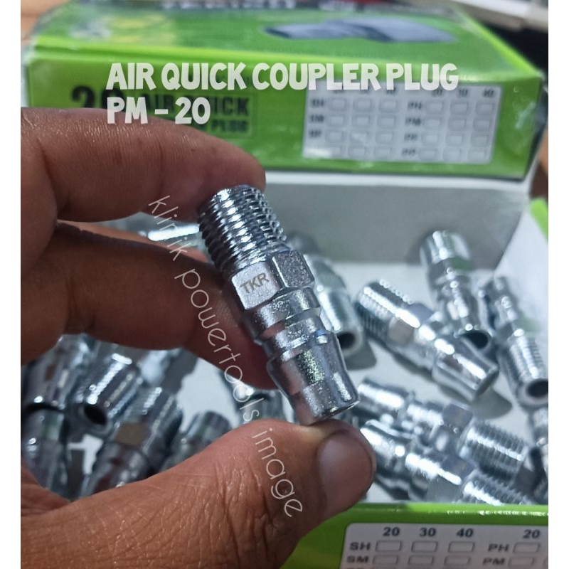 Jual Tekiro air coupler Plug PM20 sambungan angin drat luar | Shopee ...