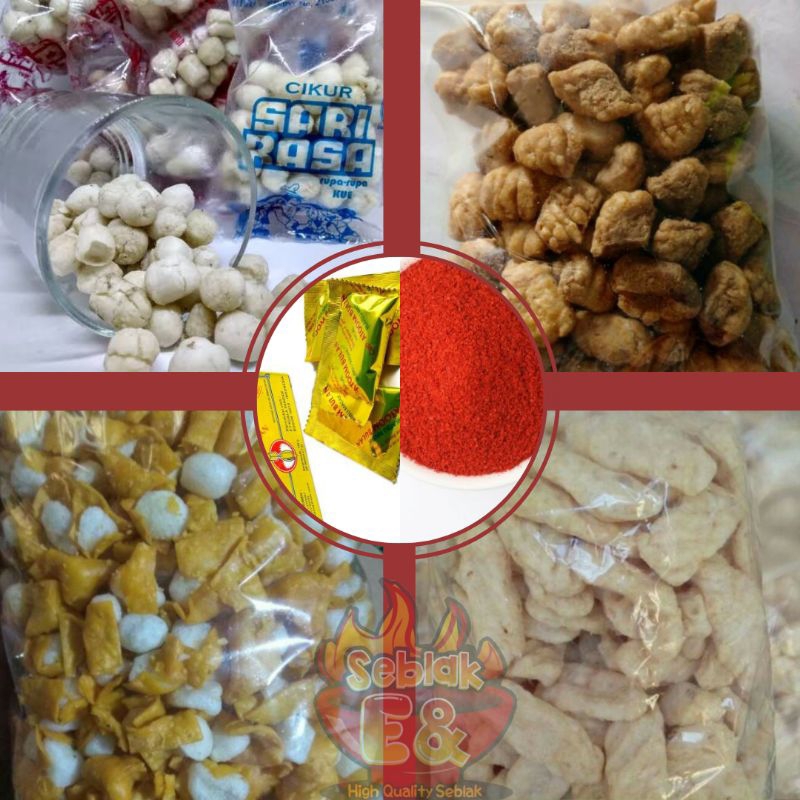 Jual BISA COD PAKET MIX Plus BUMBU - Toping Seblak Viral - Kerupuk ...