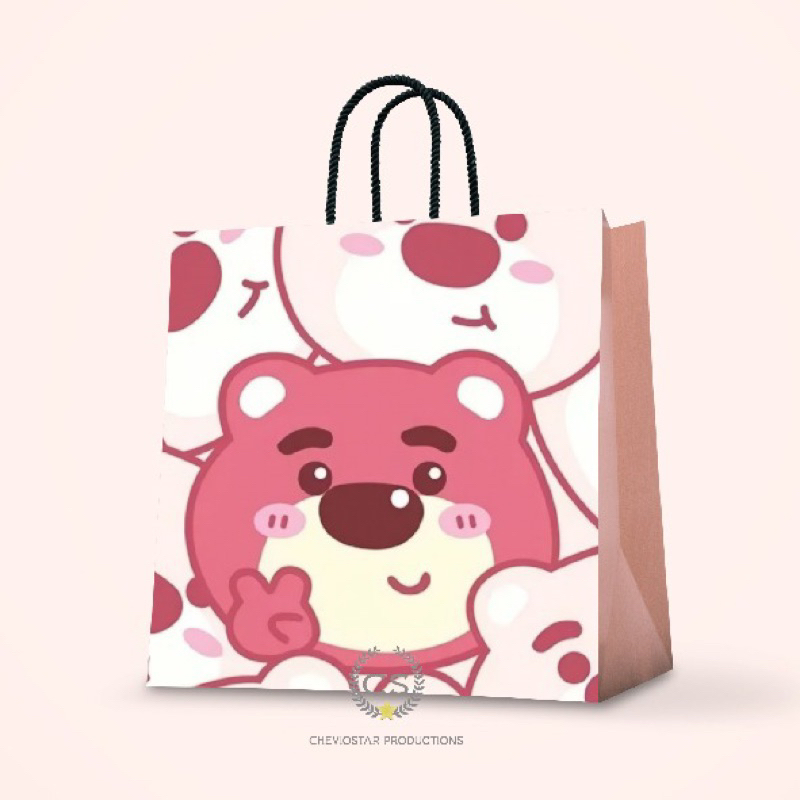 Jual Paperbag Custom Lotso Toy Story Cheviostar Goodie Bag Ulang Tahun ...