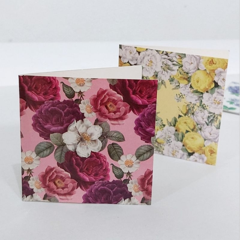 Jual Kartu Ucapan Bunga Flower Gift Card Birthday Card Thankyou Card ...