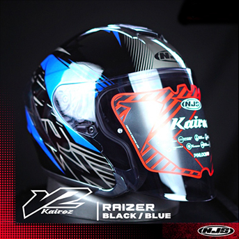Jual HELM NJS KAIROZ V2 RAIZER HELM HALF FACE KAIROZ RAIZER | Shopee ...