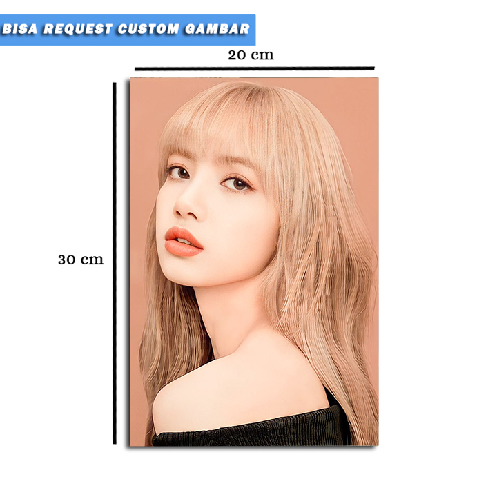 Jual Poster Kayu Lisa Blackpink Ukuran 20x30 cm/Hiasan Dinding Lisa ...