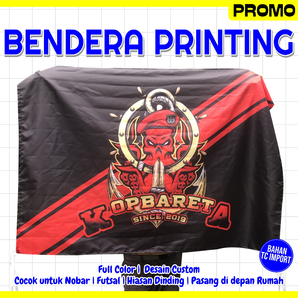 Jual BENDERA KAIN CUSTOM / BENDERA PRINT / BENDERA KOMUNITAS / GIANT ...