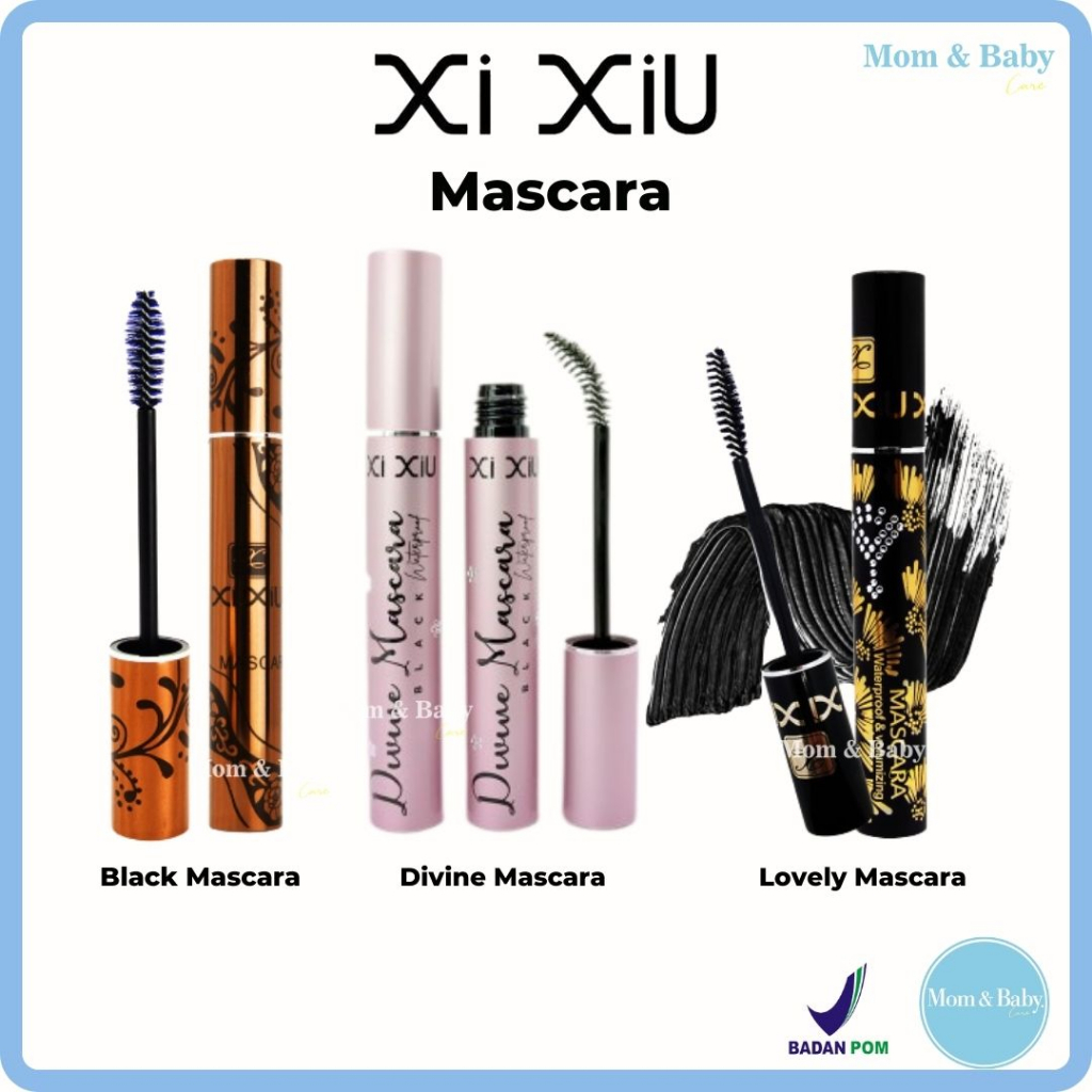 Jual [BPOM] Xi Xiu Lovely | Black | Pink Mascara Divine Waterproof ...
