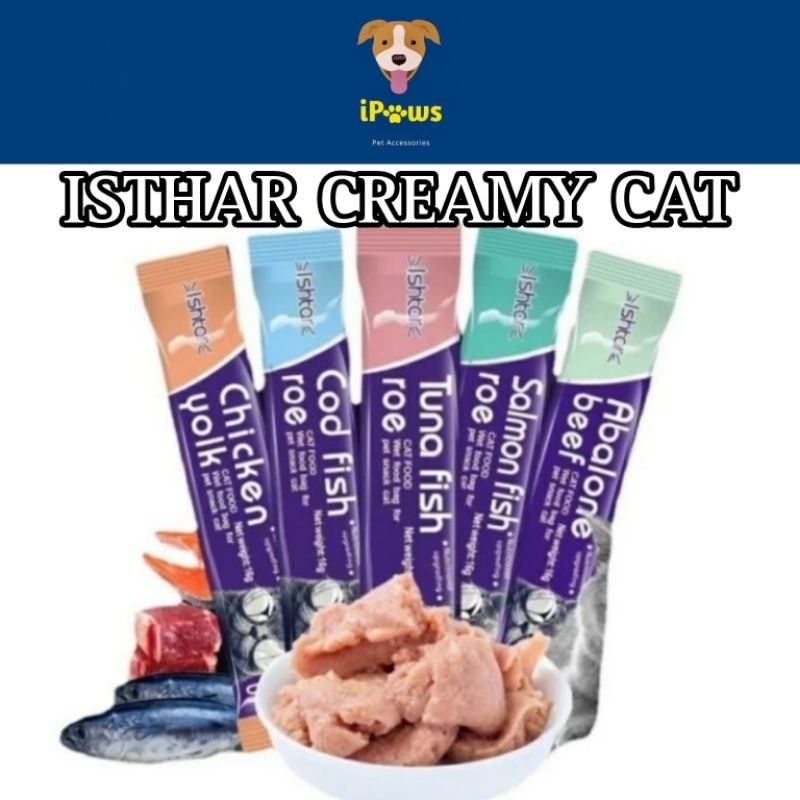 Jual ISHTAR CREAMY CAT TREATS - CAT SNACK KUCING WET FOOD 16GRAM ...
