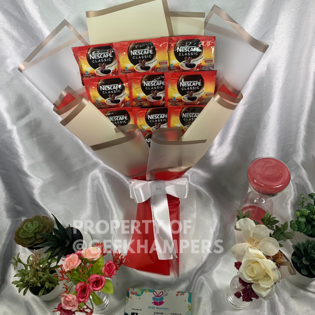 Jual Mini Buket Kopi Bouquet Bucket Kopi Nescafe Classic Mini Buket ...