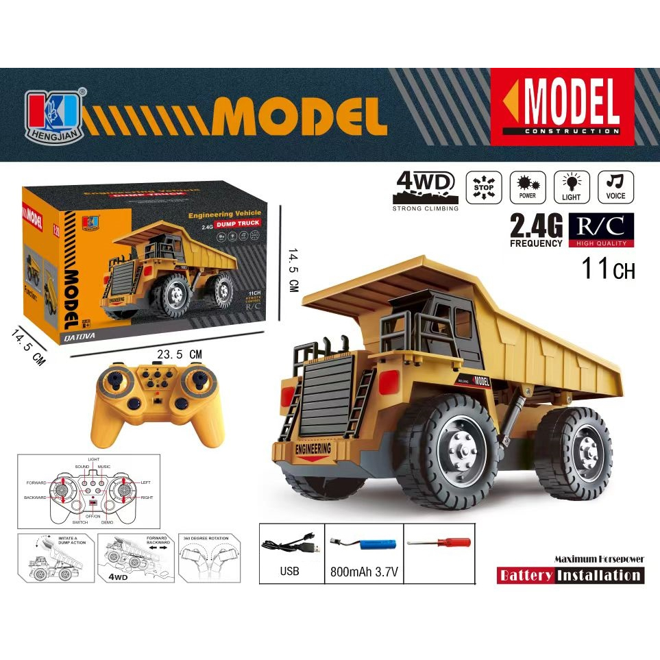 Jual HENGJIAN MAINAN ENGINEERING RC KONSTRUKSI TRUCK DUMP ANGKUT PASIR DUMPTRUCK REMOTE CONTROL ...