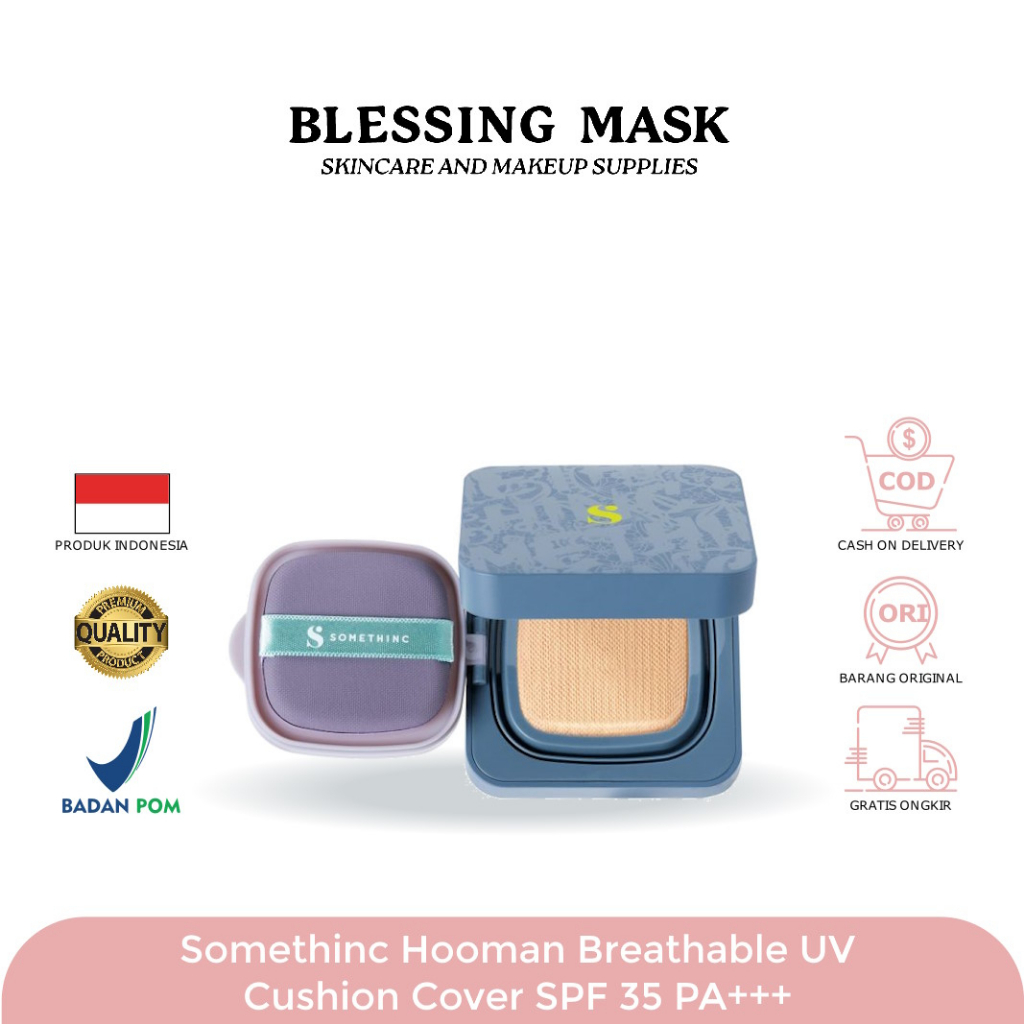 Jual SOMETHINC HOOMAN Breathable UV Cushion Cover SPF 35 PA++++ - Cushion Matte Finish Tidak ...