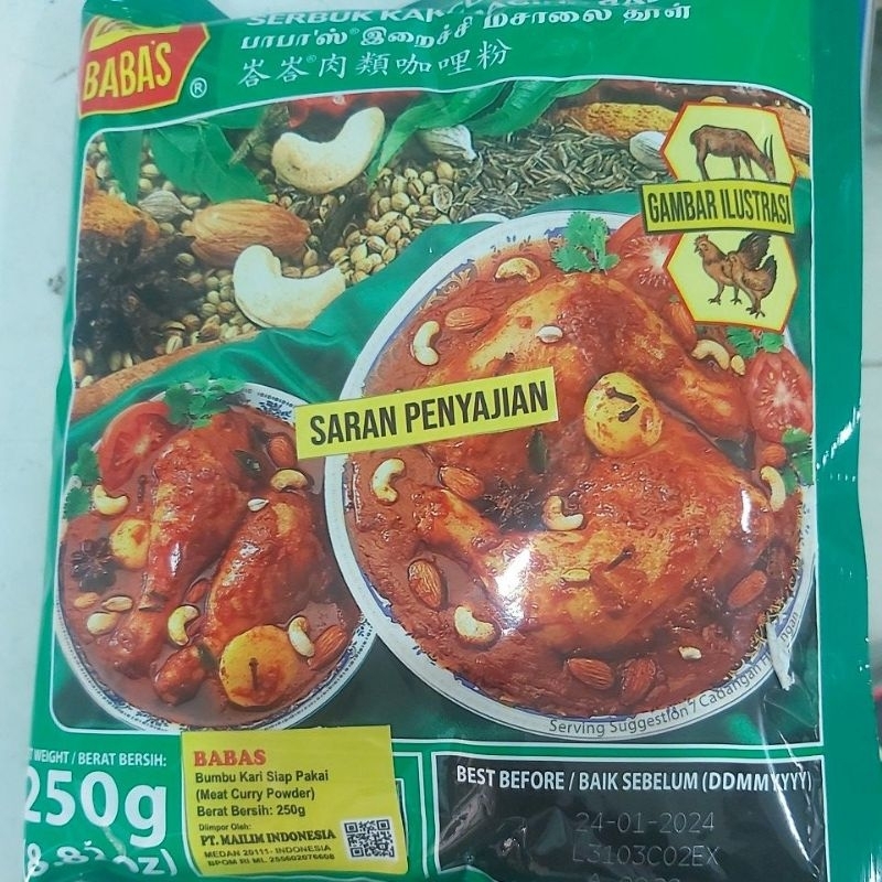 Jual BABAS KARI 250 gram HARGA MURAH exp 7/2024 | Shopee Indonesia