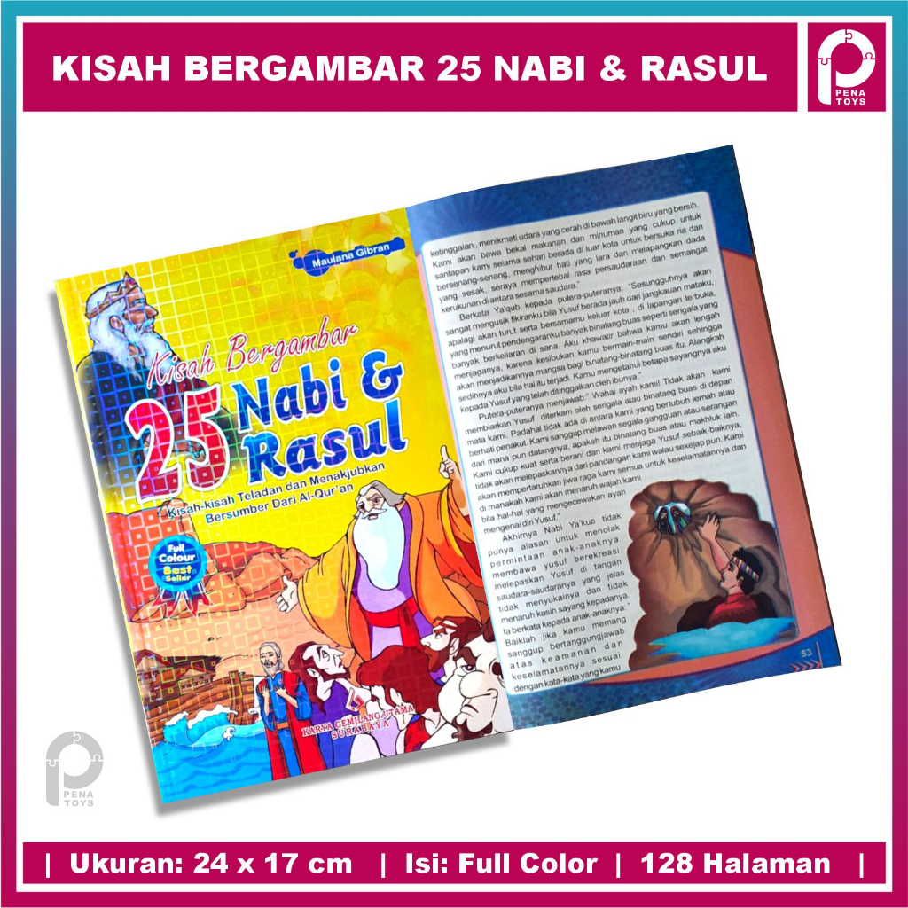 Jual Buku Cerita Anak Kisah 25 Nabi dan Rasul Bergambar Full Colour - Cerita Nabi & Rasul ...