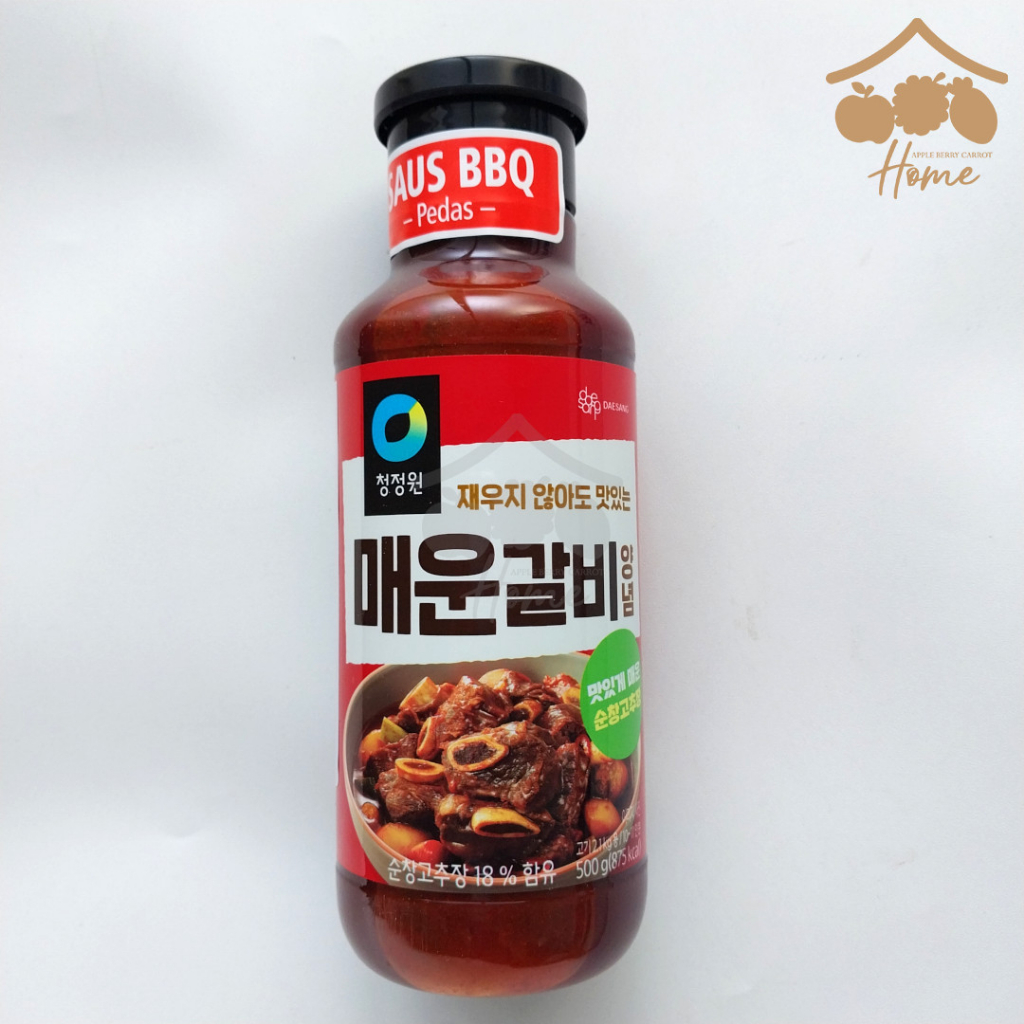 Jual Beef Spicy Galbi bbq marinade 500gr Chung Jung One daesang saus 500 gr | Shopee Indonesia