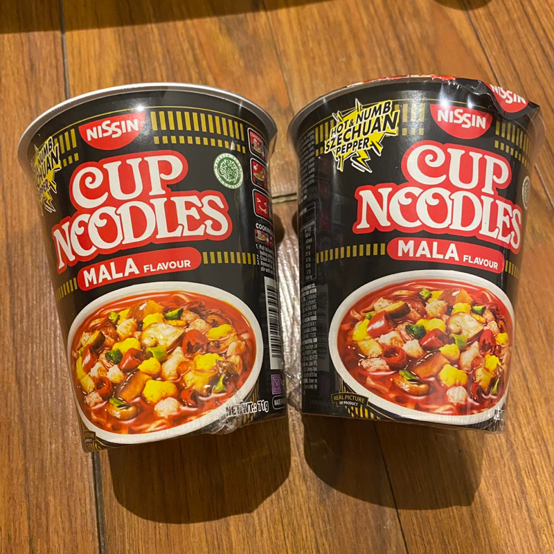 Jual Nissin Cup Noodles Mala Flavor Mie Mala Szechuan Mie Instan Mala ...