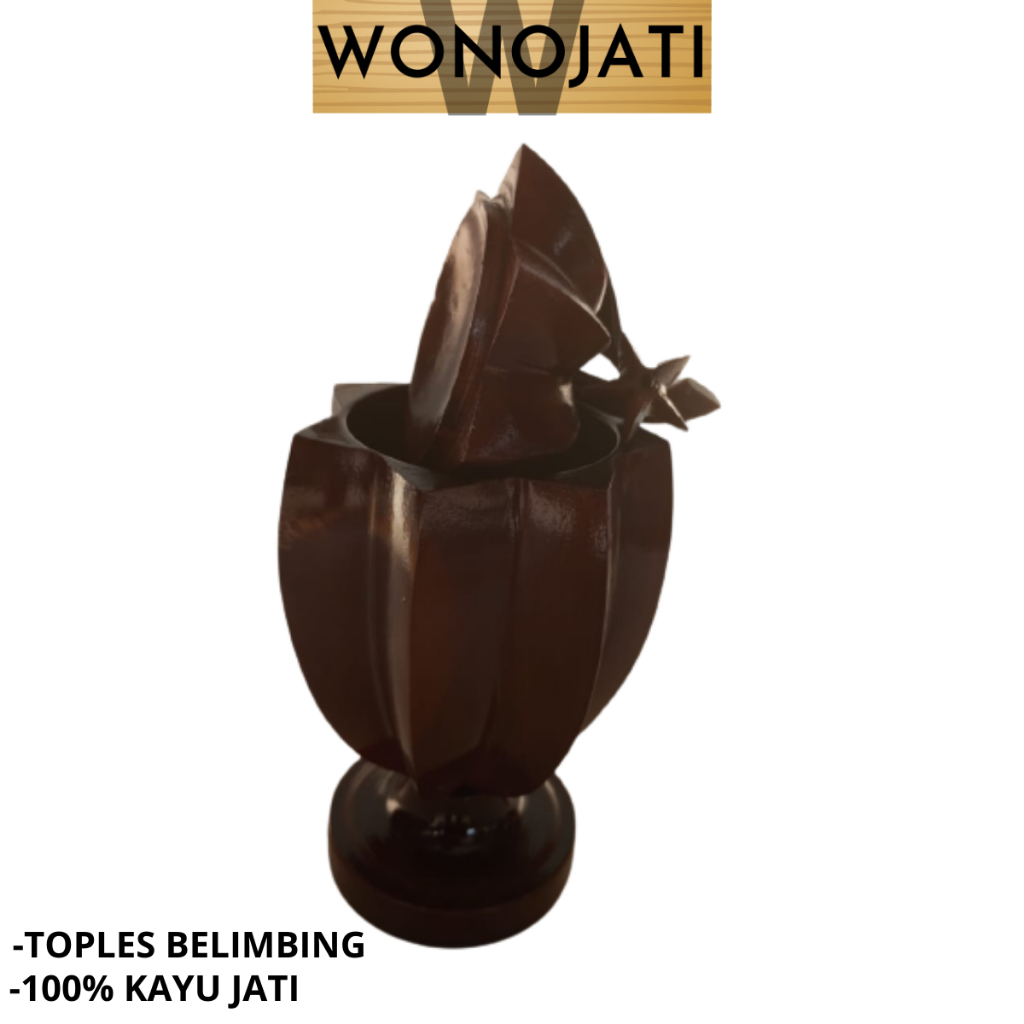 Jual Toples kayu jati motif buah belimbing | Shopee Indonesia