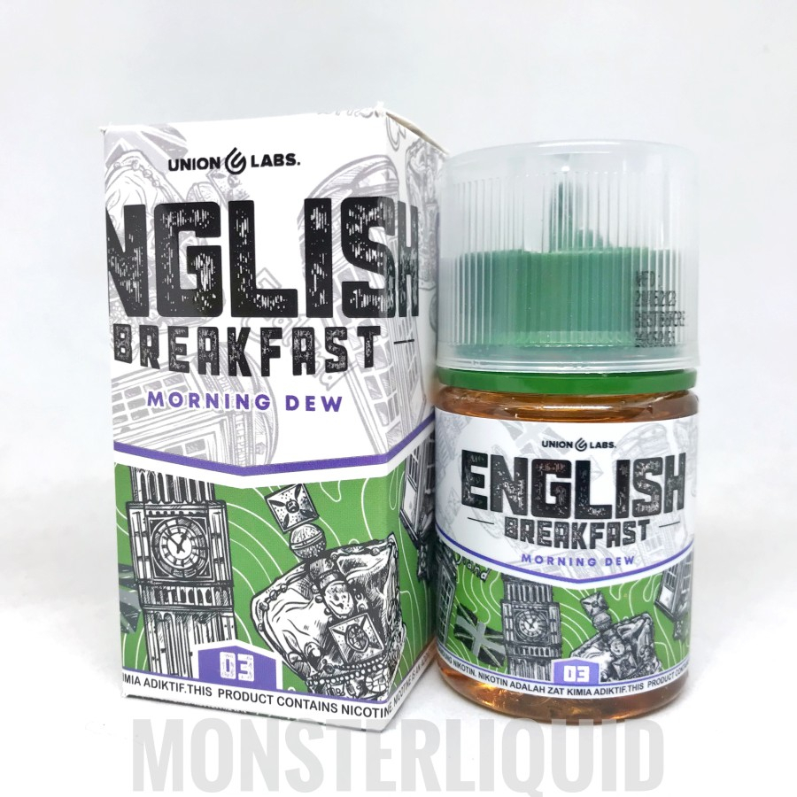Jual ENGLISH BREAKFAST V6 MORNING DEW HONEYDEW BY UNIONLABS 3MG 60ML ...