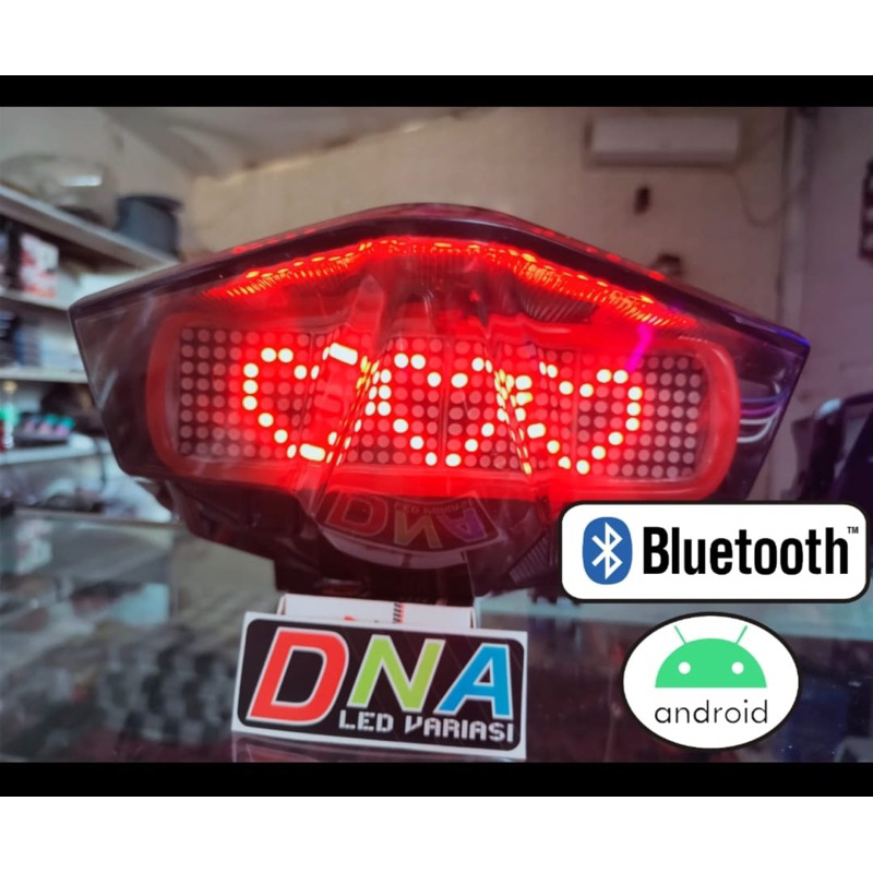 Jual Stoplamp running teks BLUETOOHT vario led new 125/150 (bisa rubah ...