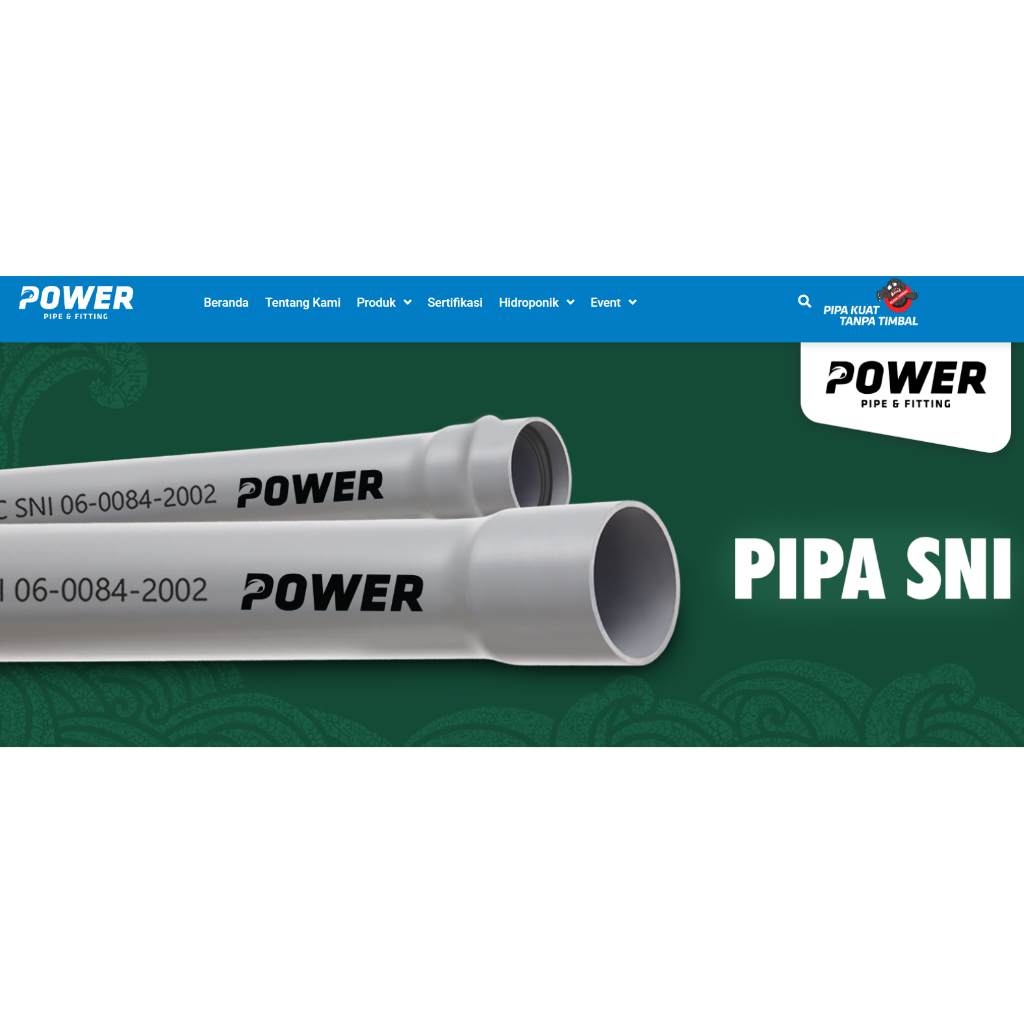 Jual PIPA PVC AW 1" inch PVC POWER ABU AW PANJANG 1 METER | Shopee ...