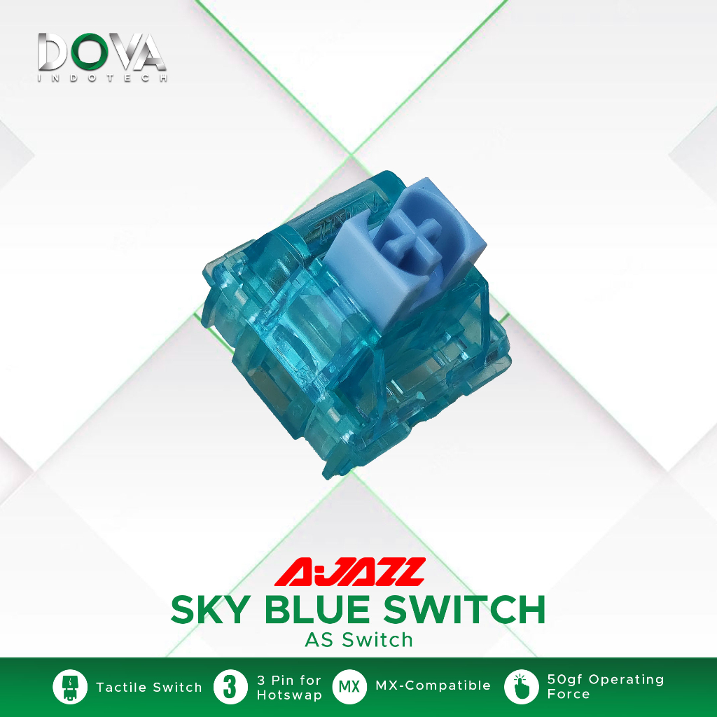 Jual AJAZZ Blue Sky Tactile Switch 3-Pin Mechanical Keyboard | Shopee ...