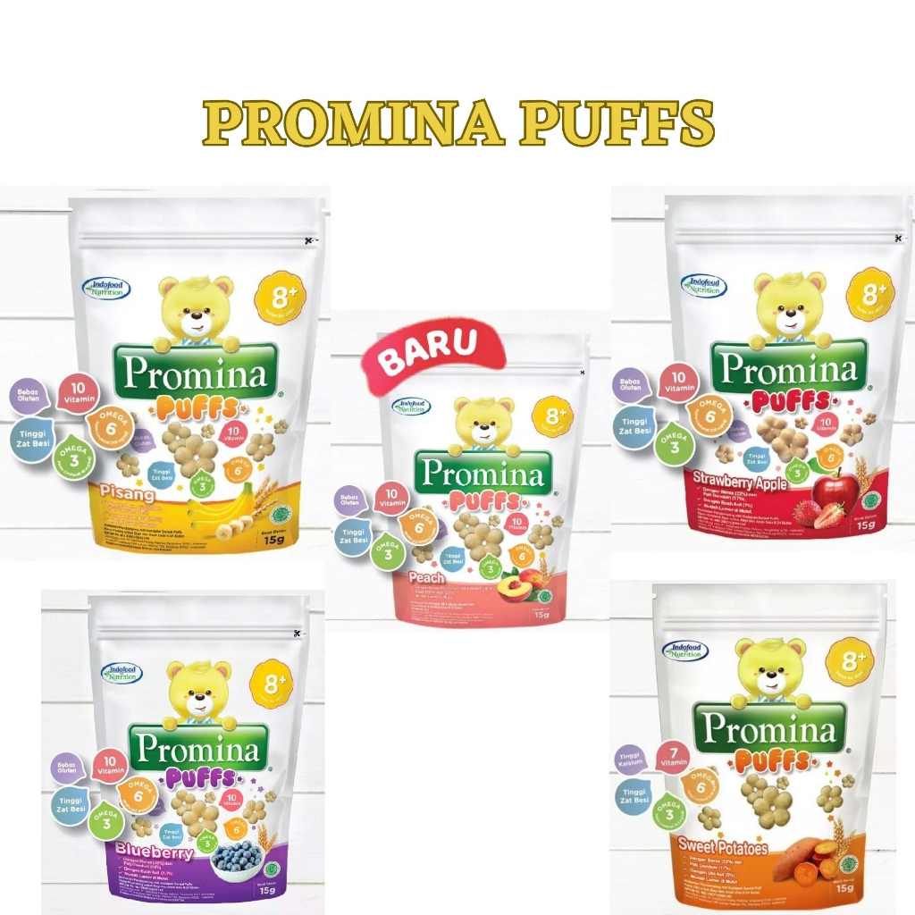 Jual Promina Puffs Snack Baby Makanan Cemilan Bayi Puff | Shopee Indonesia