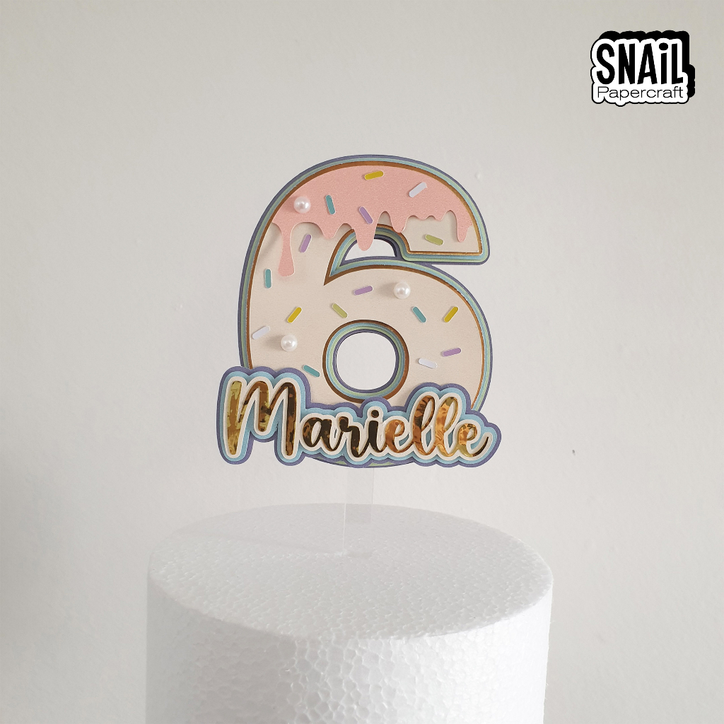 Jual Snail Papercraft Premium Handmade 3D Cake Topper Ulang Tahun ...
