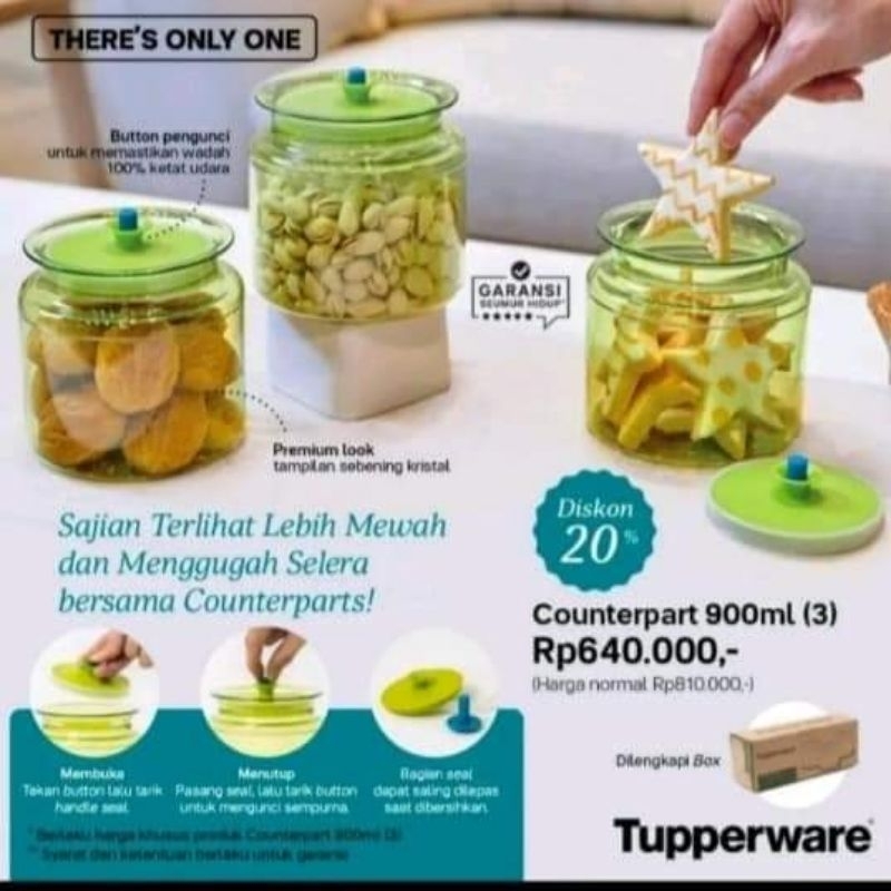 Jual advance counterpart toples kristal Tupperware | Shopee Indonesia
